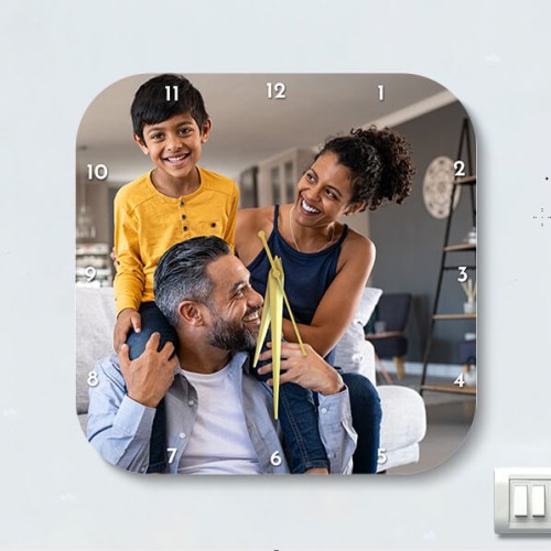 Personalized Acrylic Photo Wall Clocks with your photo printing ...