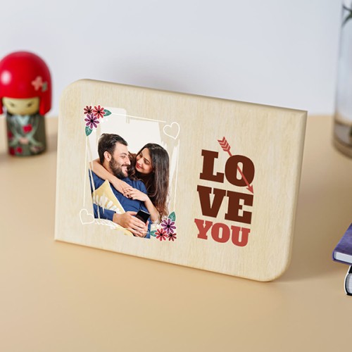 Wooden Photo Stand with your Photo Printing Online – Printshoppy Wooden ...