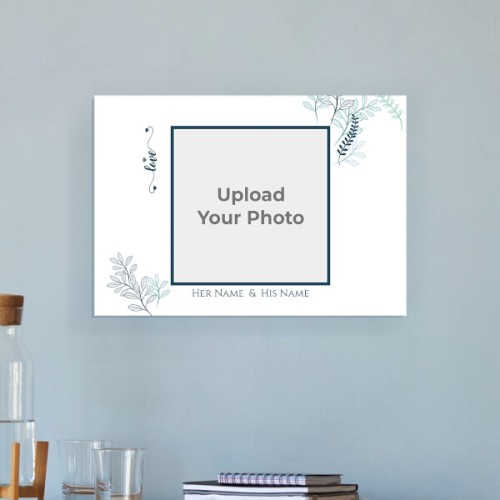 Florals Love Frame Design: Landscape Acrylic Photo Frame with Image ...