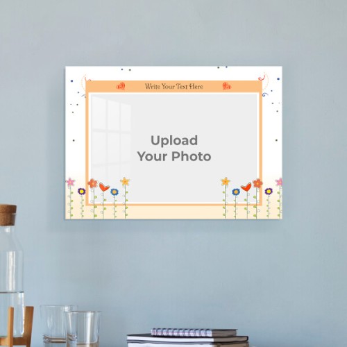 Happy Birthday Wishes with Confetti Design: Landscape Acrylic Photo ...