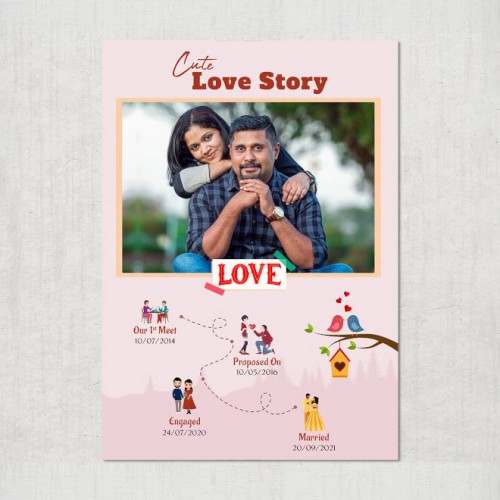 Buy Couple Love Birds Sweet Home Design Custom Portrait Love Story ...