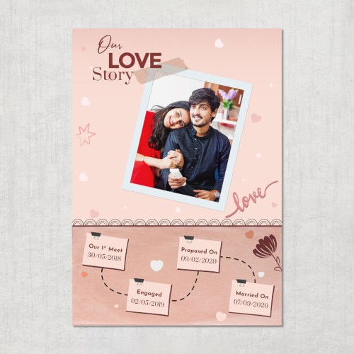 Buy Couple Falling Hearts and Shining Stars Design Custom Portrait Love ...