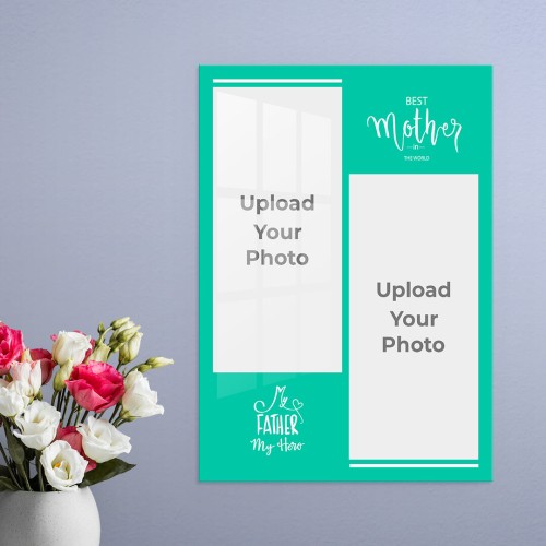 Best Mother and Father Quotation Design: Portrait Acrylic Photo Frame ...