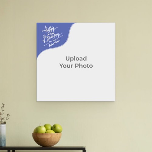 Blue Wave (Happy Birthday) Frame Design: Square Acrylic Photo Frame ...