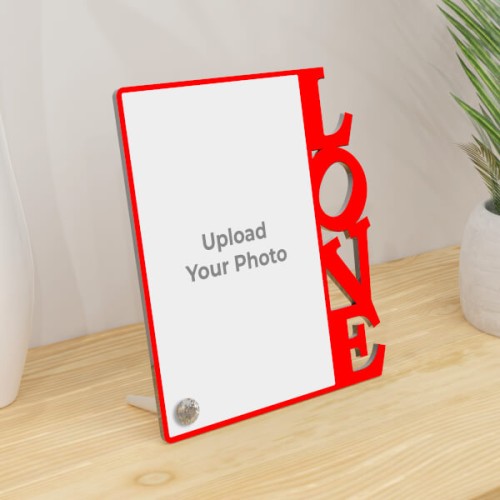 Buy True Love Portrait Image Upload Acrylic Photo Stand Design