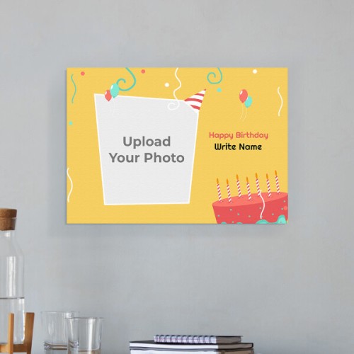 Birthday Blast Design: Landscape Aluminium Photo Frame with Image ...