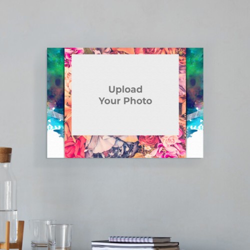 Happiness with Family Quotation Design: Landscape Aluminium Photo Frame ...