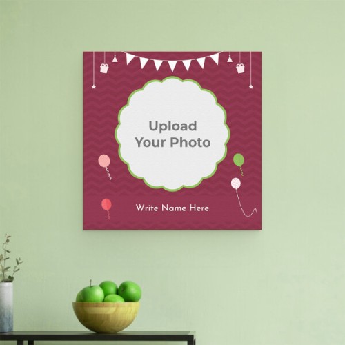 Birthday Wishes with Hanging Gifts and Balloons Design: Square ...