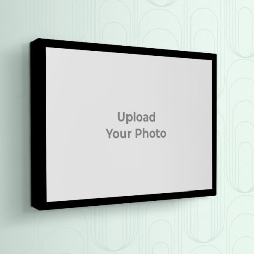 Full Pic Upload with Border Design: Landscape Canvas Photo Frame with ...