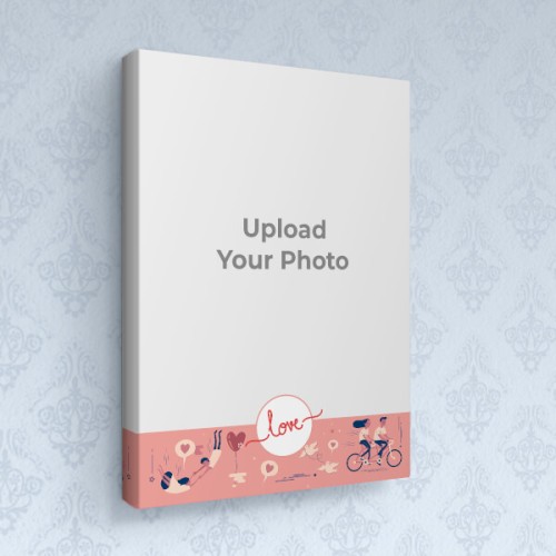 Love Cycle Design: Portrait Canvas Photo Frame with Image Printing ...