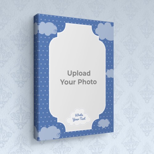 Sky and Clouds with Feather Appear Quotation Design: Portrait Canvas ...