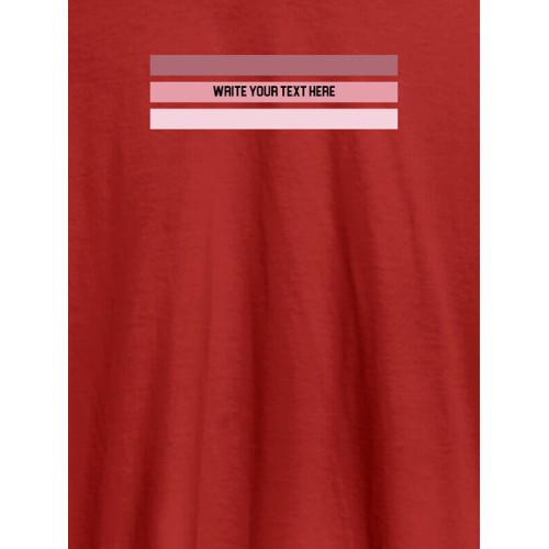 Buy Red Color Women T Shirts with Name, Text, and Photo Online - Write ...