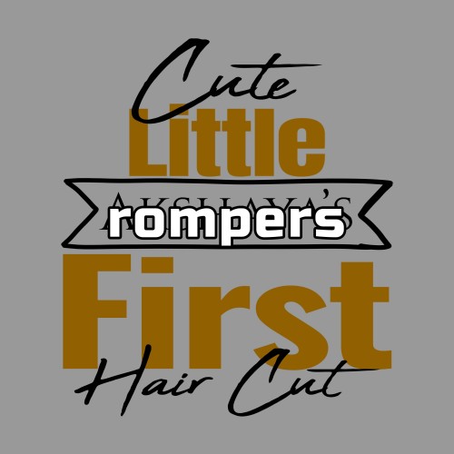 Buy 1st Hair Cut of The Cute Little Baby Milestone Collection Rompers ...