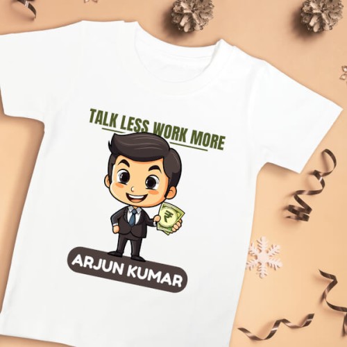 Buy Talk Less Work More Future Heros Tshirt Design