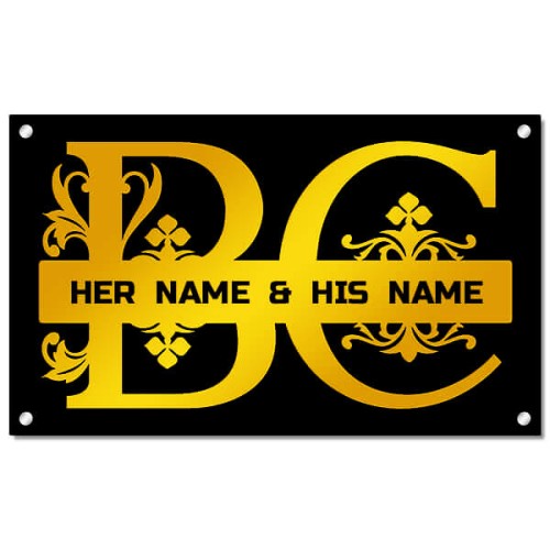 Buy Personalized Vintage Design Sign For Letters BC Couple Premium ...