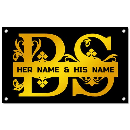Buy Personalized Vintage Design Sign For Letters BS Couple Premium ...