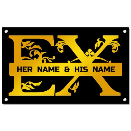 Buy Personalized Vintage Design Sign For Letters EX Couple Premium ...
