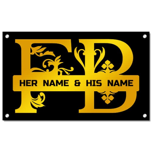 Buy Personalized Vintage Design Sign For Letters FB Couple Premium ...