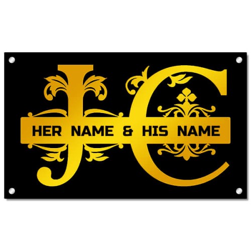 Buy Personalized Vintage Design Sign For Letters JC Couple Premium ...