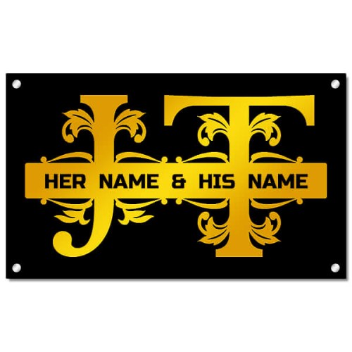 Buy Personalized Vintage Design Sign For Letters JT Couple Premium ...