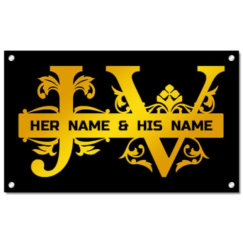 Buy Personalized Vintage Design Sign For Letters JV Couple Premium ...