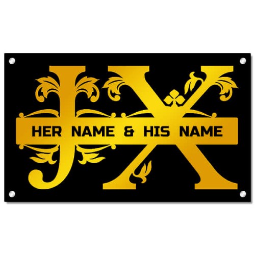 Buy Personalized Vintage Design Sign For Letters JX Couple Premium ...