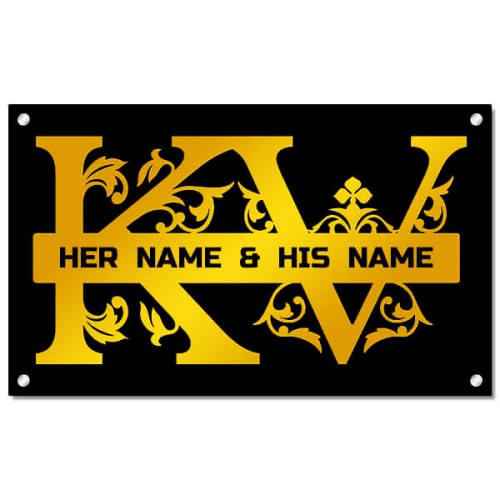 Buy Personalized Vintage Design Sign For Letters KV Couple Premium ...