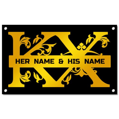 Buy Personalized Vintage Design Sign For Letters KX Couple Premium ...