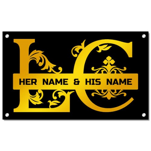 Buy Personalized Vintage Design Sign For Letters LC Couple Premium ...