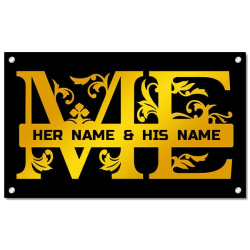 Buy Personalized Vintage Design Sign For Letters ME Couple Premium ...
