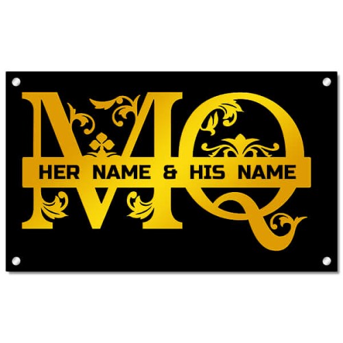 Buy Personalized Vintage Design Sign For Letters MQ Couple Premium ...