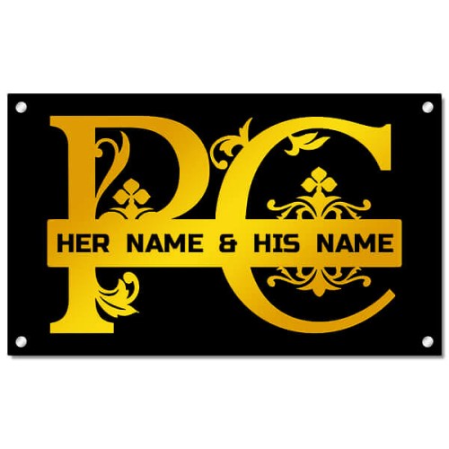 Buy Personalized Vintage Design Sign For Letters PC Couple Premium ...