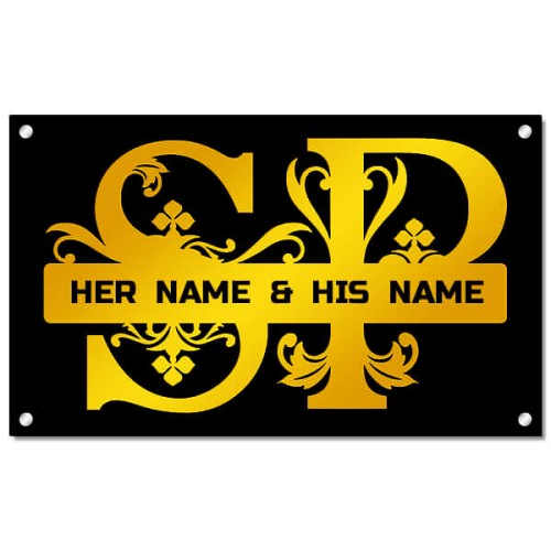 Buy Personalized Vintage Design Sign For Letters SP Couple Premium ...