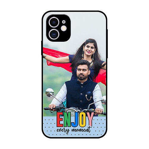 Buy iPhone 11 Photo Printing on Glass Case - Enjoy Every Moment Design