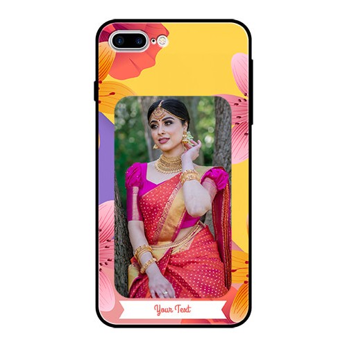 Buy Apple iPhone 8 Plus Custom Glass Mobile Case - 3 Image With Vintage ...
