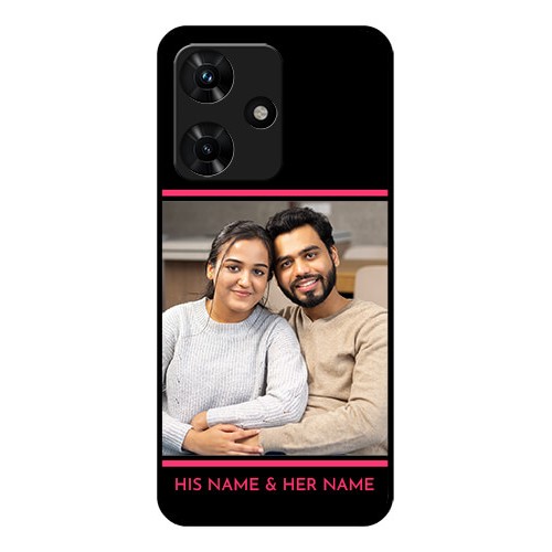 Buy Infinix Hot 30i Custom Glass Mobile Case - with Add Text Design