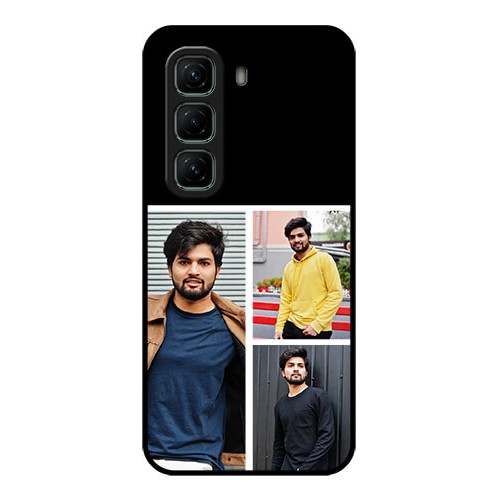 Buy Infinix Hot 50 5G Custom Glass Phone CaseUpload Multiple Picture Design