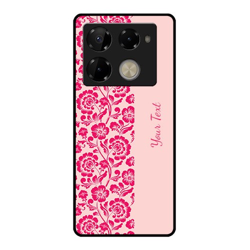 Buy Infinix Note 40 Pro Plus 5G Custom Glass Phone Case - Attractive Floral Pattern Design