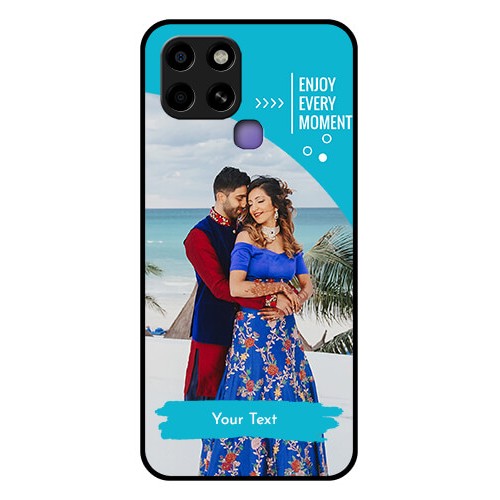 Buy Infinix Smart 6 Custom Glass Mobile Case - Happy Moment Design