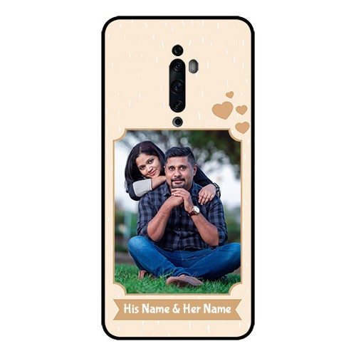 Buy Oppo Reno 2F Custom Glass Phone Case - with confetti love design