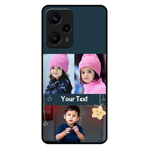 Buy Poco F5 Custom Glass Mobile Case - Hanging Stars Design