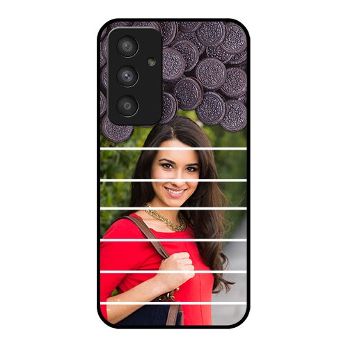 Buy Galaxy A54 5G Custom Glass Phone Case - with Oreo Biscuit Design