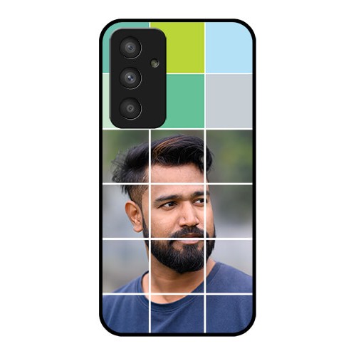 Buy Galaxy A54 5G Photo Printing on Glass Case - with white box pattern