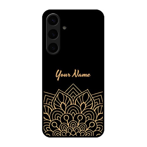 Buy Samsung Galaxy S24 Plus 5G Custom Glass Phone Case - Golden Mandala Design