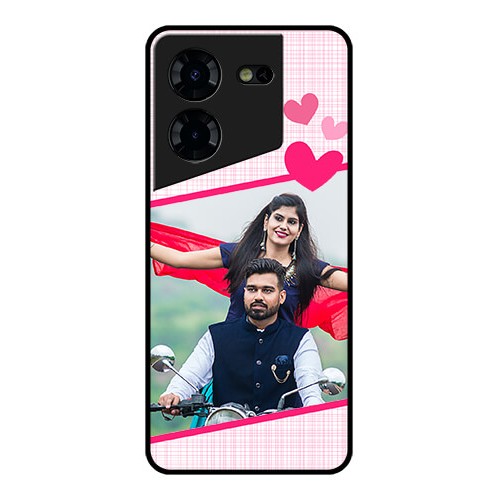 Buy Tecno Pova 5 Pro 5G Custom Glass Phone Case - Love Shape Heart Design