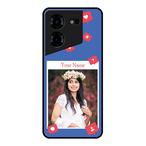 Buy Tecno Pova 5 Pro 5G Custom Glass Phone Case - Like Share And ...