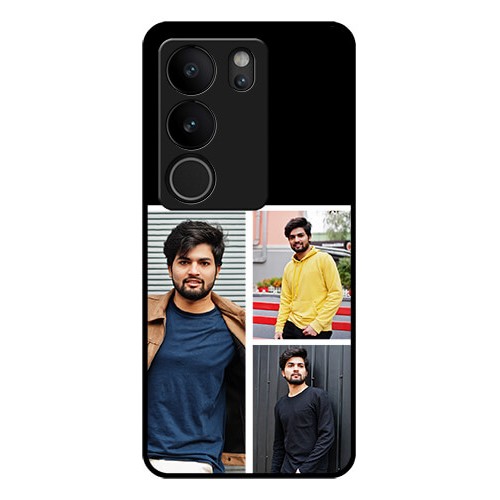 Buy Vivo V29 Pro 5G Custom Glass Phone Case - Upload Multiple Picture ...