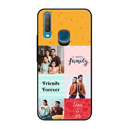 Buy Vivo Y12 Personalized Glass Phone Case - Images with Quotes Design