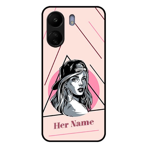 Buy Xiaomi Redmi 13C 4G Custom Glass Phone Case - Rockstar Girl Design