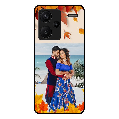 Buy Xiaomi Redmi Note 13 Pro Plus 5G Custom Glass Phone Case - Autumn Maple Leaves Design